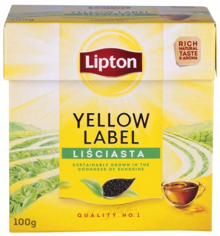 Lipton herbata liściasta Yellow Label 100g – Almarket